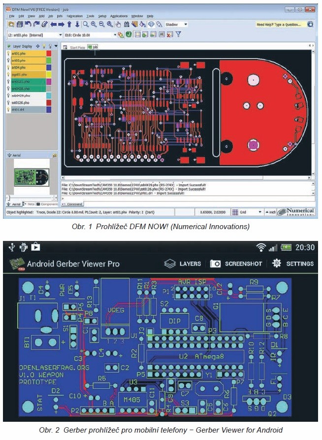 Prohlížeče dat formátů Gerber, X2, ODB++ a IPC2581