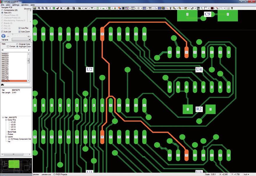 visECAD – kontrola schémat a desek před výrobou