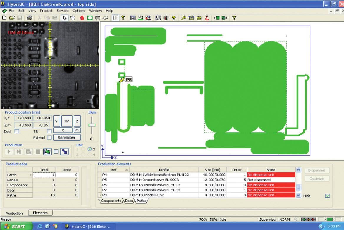 DIMA GROUP – SMT technologie a selektivní lakování desky